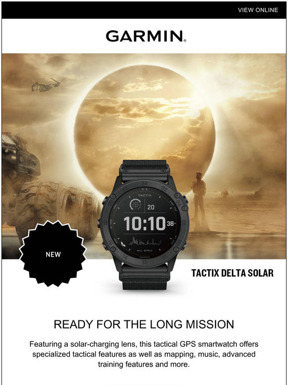 Garmin: Get Ready For The Long Mission With The New tactix Delta Solar ...