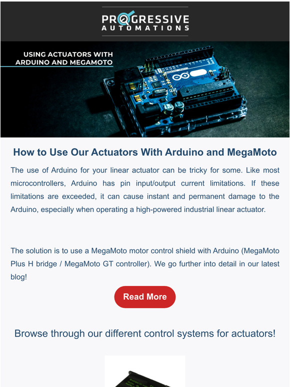 Progressive Automations: How to Use Our Actuators With Arduino and MegaMoto | Milled