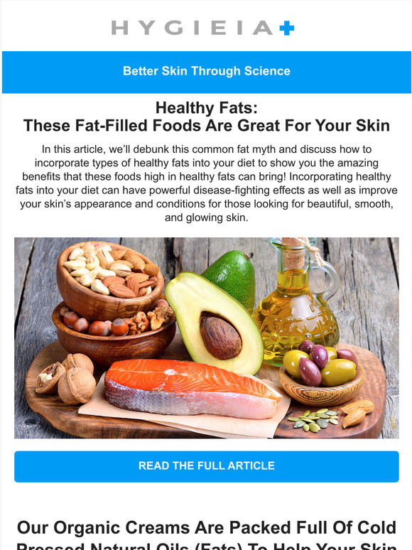 Hygieia Skin: Healthy Fats: These Fat-Filled Foods Are Great For Your ...