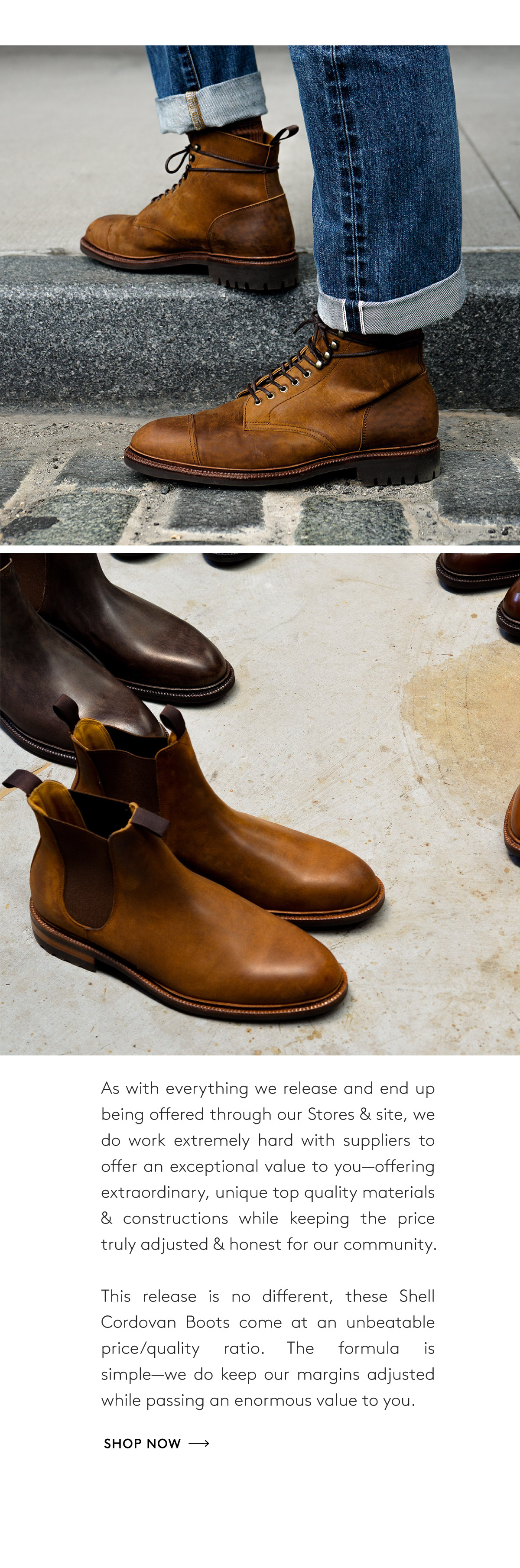 Meermin Shoes: Gear up for Fall: Waxed Shell Cordovan // Waxy Commander ...