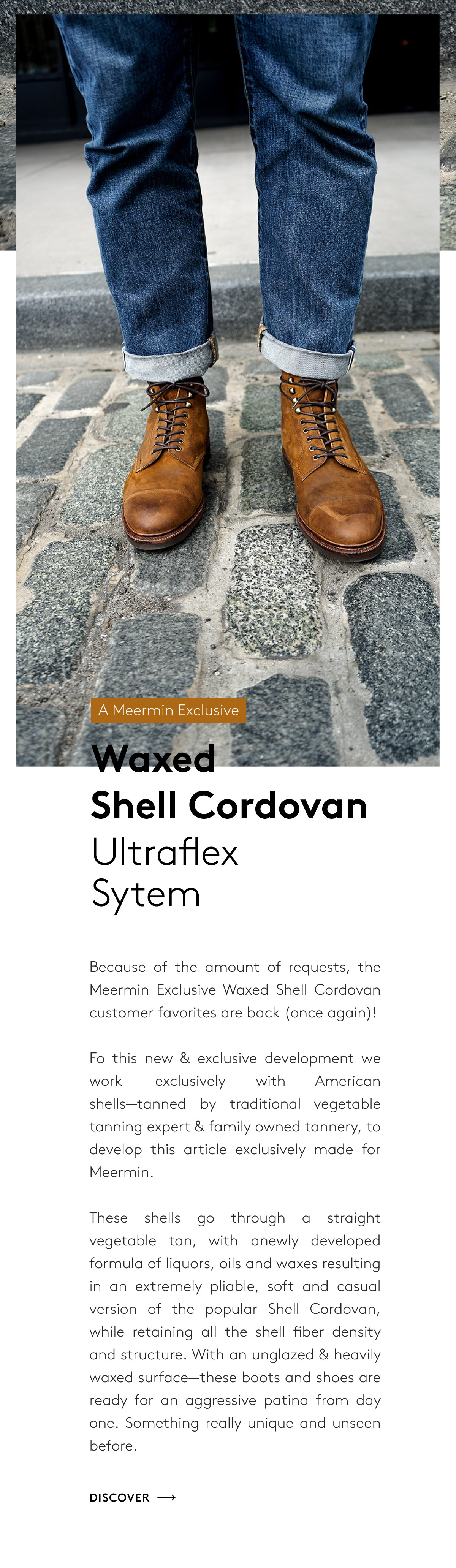 Meermin Shoes: Gear up for Fall: Waxed Shell Cordovan // Waxy Commander ...