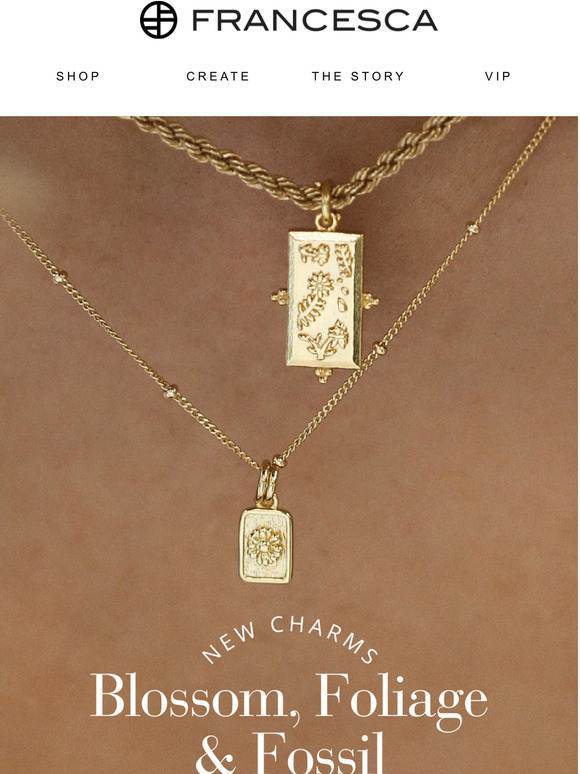 Francesca Collections: NEW // 3 new charms inspired by nature | Milled