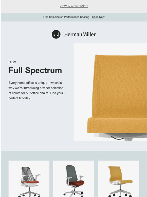 Herman Miller: Discover new color for your home office | Milled