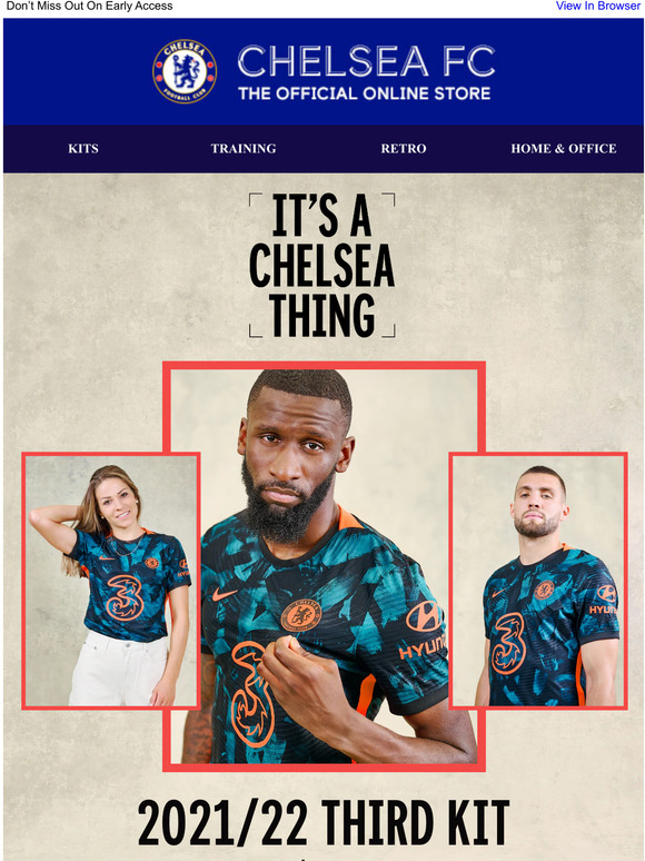 Chelsea Megastore: NEW! Shop 21/22 Third Kit | Milled