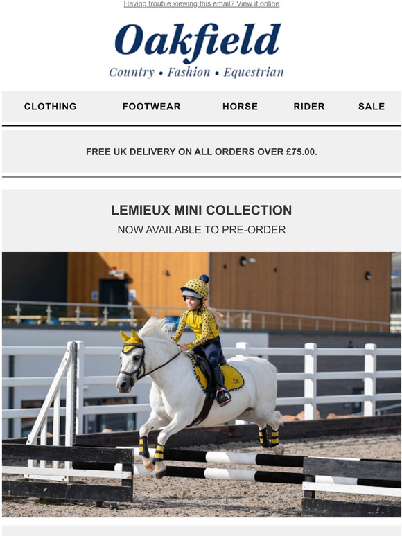 Oakfield: LeMieux Mini Collection - Pre-order Now Available | Milled