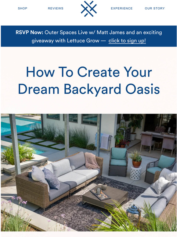 Outer: Read All About It: How To Create a Backyard Oasis | Milled