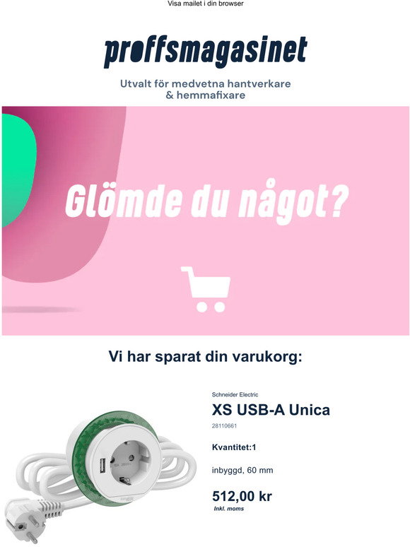 Proffsmagasinet: Vi har sparat din varukorg! | Milled