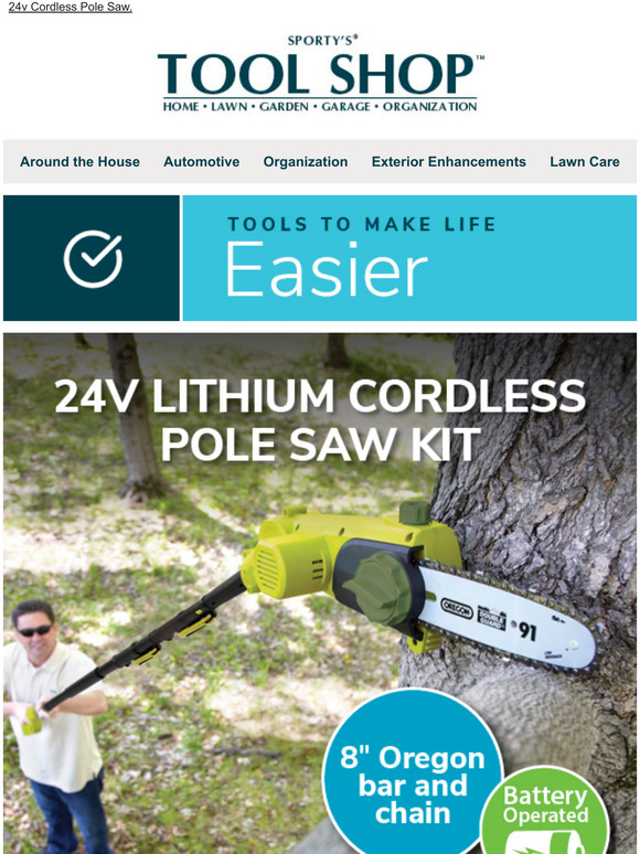 Sporty's Tool Shop: Easily Trim High Limbs Without A Ladder | Milled