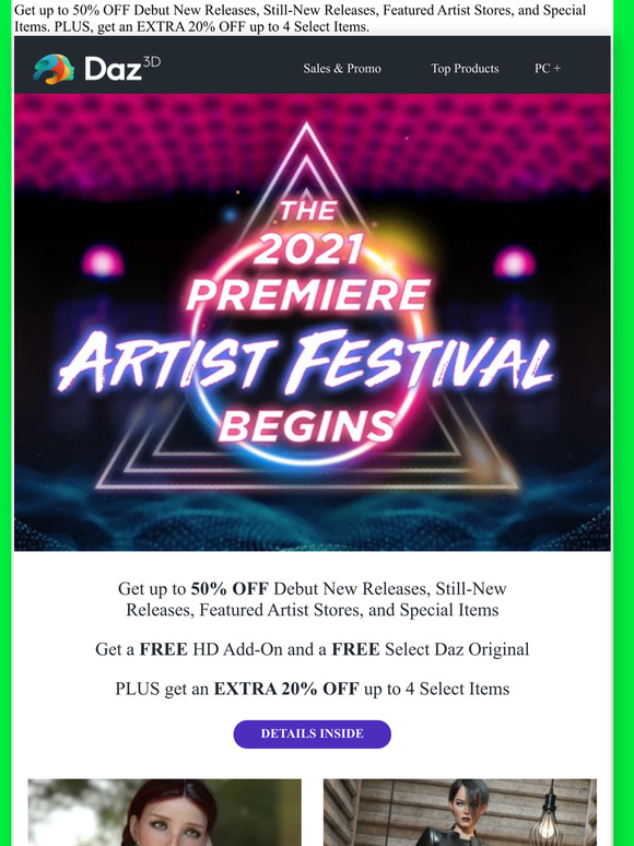 DAZ 3D: The 2021 Premiere Artist Festival Begins | Milled