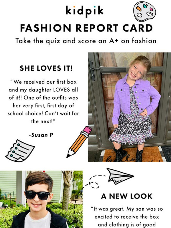 Kidpik: Your Kid's Fashion Report Card | Milled