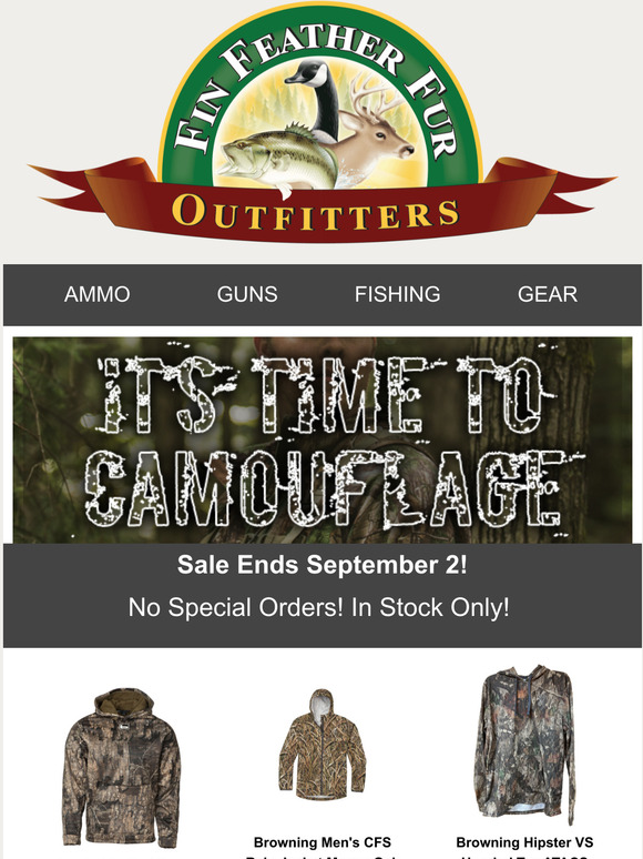 Fin Feather Fur Outfitters: Camo Clothing, Guns & Ammo! | Milled