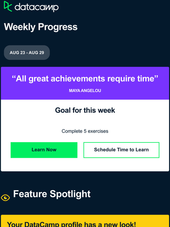 DataCamp: New Course: NoSQL Concepts + new user profiles! | Milled