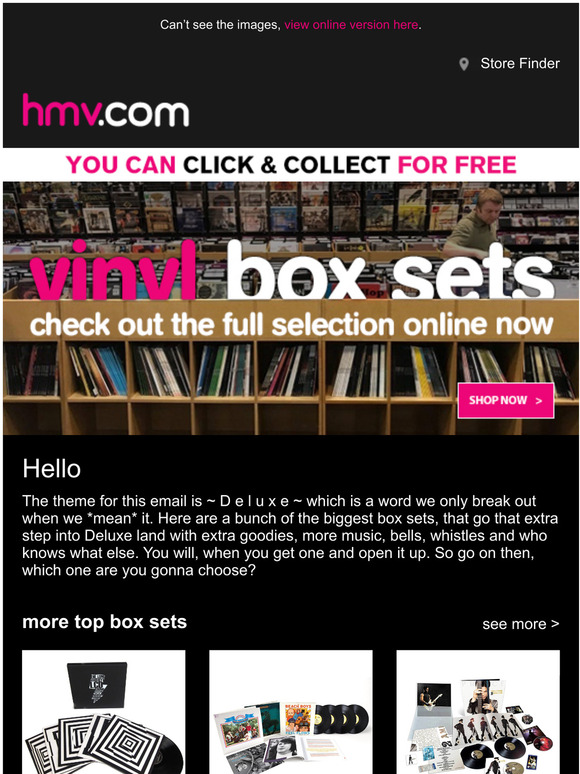 HMV: Vinyl box sets, but make them Deluxe | Milled