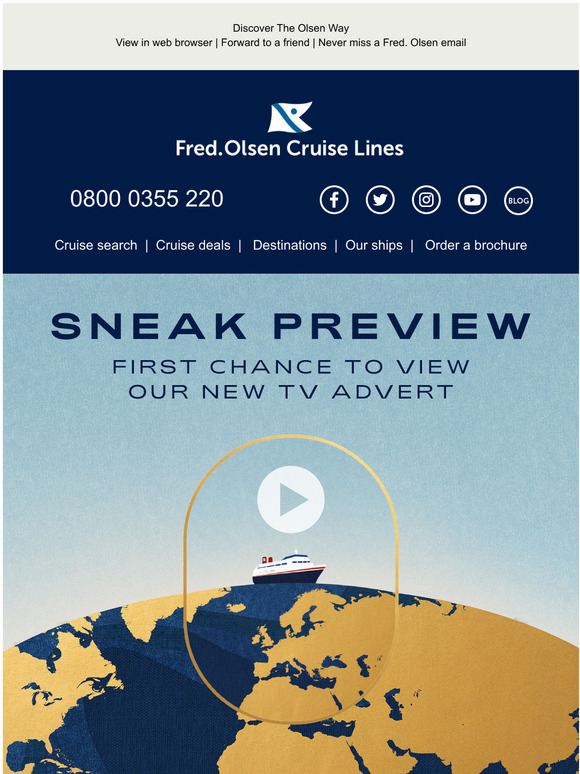 Fred Olsen Cruise Lines: First look at our new TV advert | Milled