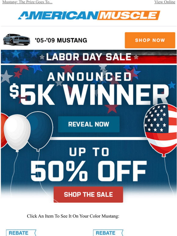 American Muscle: Announced $5,000 Winner! | Milled