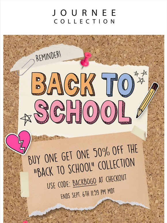 Journee Collection: Reminder Our Back to School Sale Is Still Kickin ...