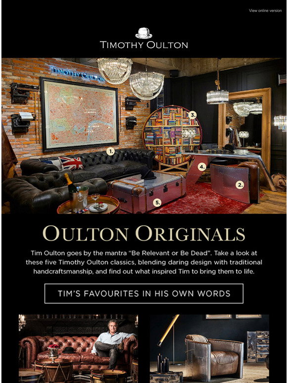 Timothy Oulton: 5 Of Our Most Iconic Pieces | Milled