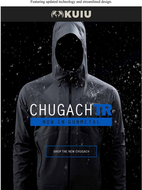 KUIU: Redesigned Chugach Rain Gear: Now in Gunmetal | Milled