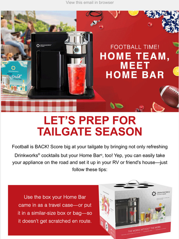 Drinkworks: How to score the Best. Tailgate. Ever. | Milled