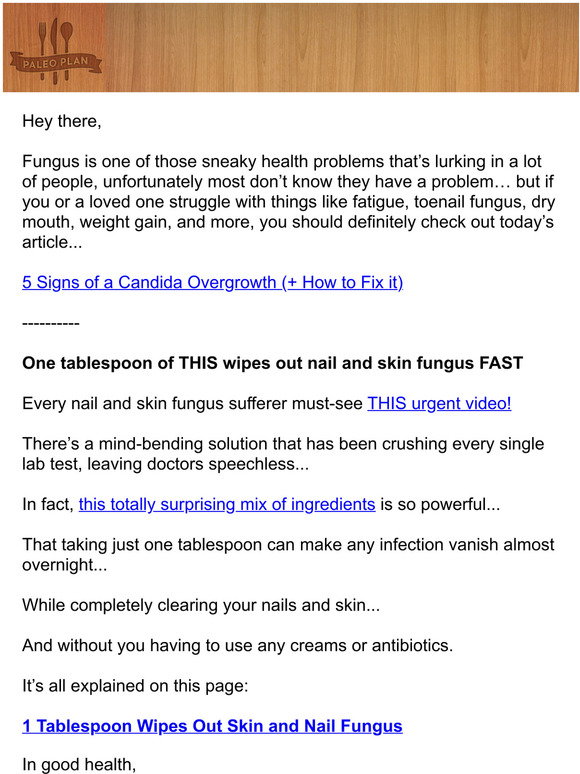 PaleoPlan: signs fungus is taking over your body & what to do | Milled