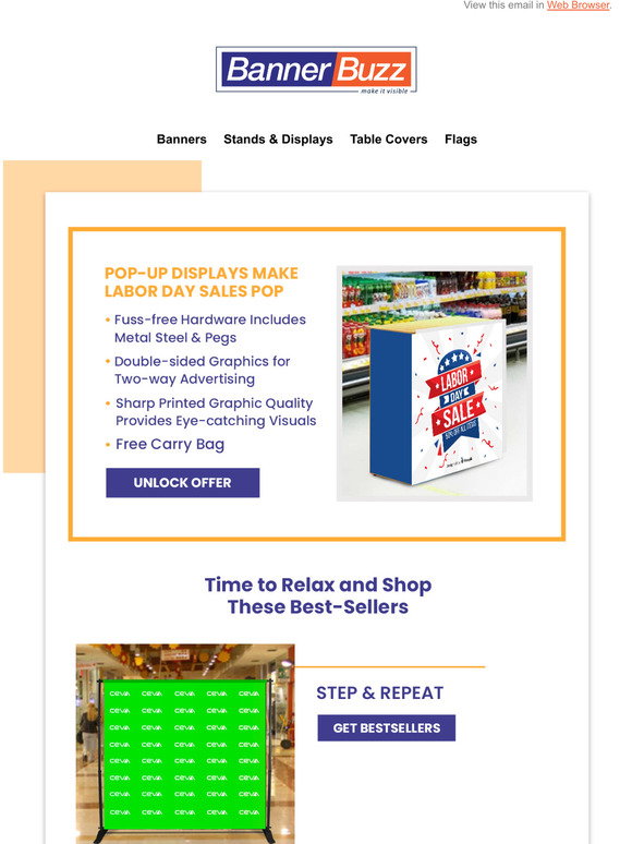 BannerBuzz: Celebrate Labor Day Festivities with Pop-Up Displays | Milled
