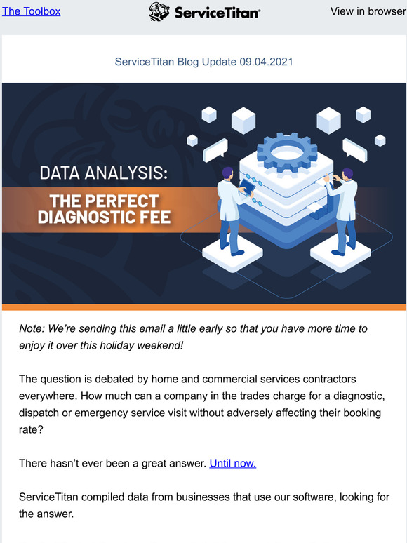 ServiceTitan: Whats the perfect diagnostic fee? | Milled