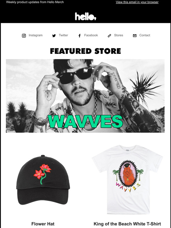 Hello Merch: New merch from WAVVES, Lingua Ignota, Golden Rule Tattoo ...