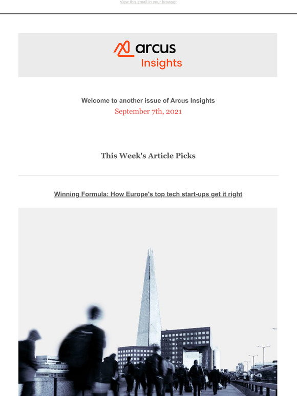 Arcus: Winning formula: How Europes tech start-ups get itright | Milled