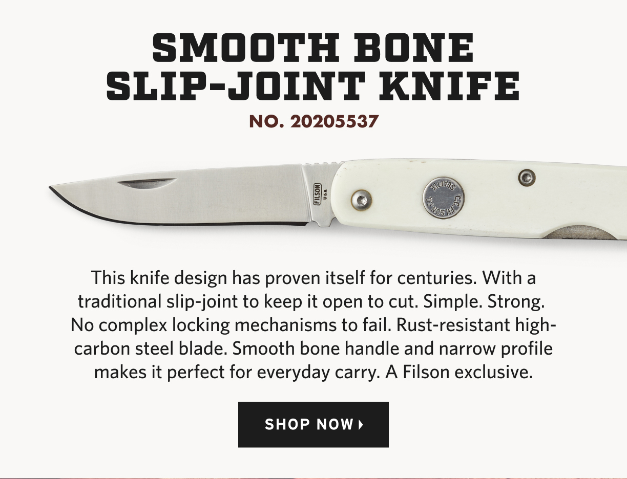 Filson: Filsons Knife Shop. | Milled