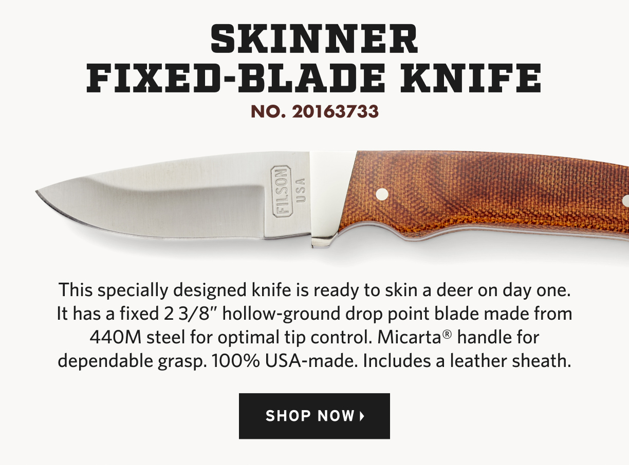 Filson: Filsons Knife Shop. | Milled