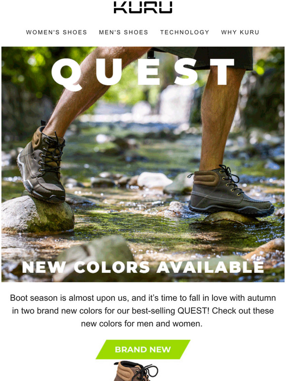 KURU Footwear: NEW Colors In The Popular QUEST Boot! | Milled