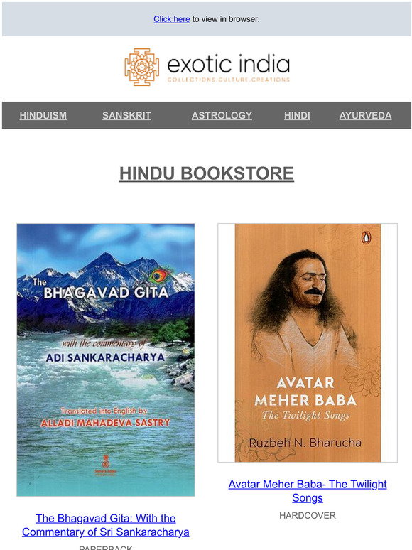 Exotic India: New Books at Exotic India | Milled