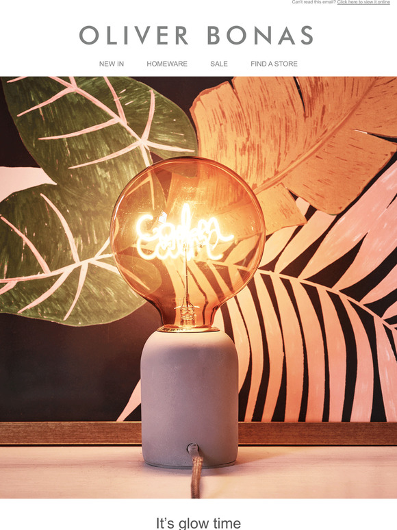 Oliver Bonas: Its glow time | New lighting styles | Milled