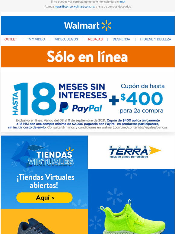 Walmart: A comprar en Tiendas Virtuales! | Milled
