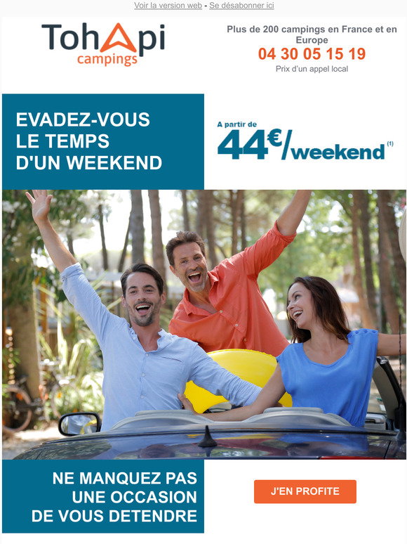 Tohapi: Un weekend vasion, a vous dit ? | Milled
