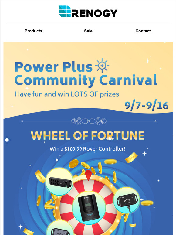 Renogy: Here's Your Invitation to Renogy Power Plus Community Carnival ...