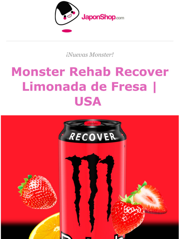 JaponShop: NUEVA MONSTER RECOVER DE FRESA! y STOCKS DE MONSTER ...
