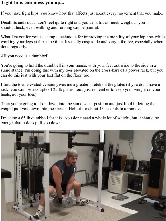 FitStep: Try this simple weighted stretch to fix tight hips... | Milled