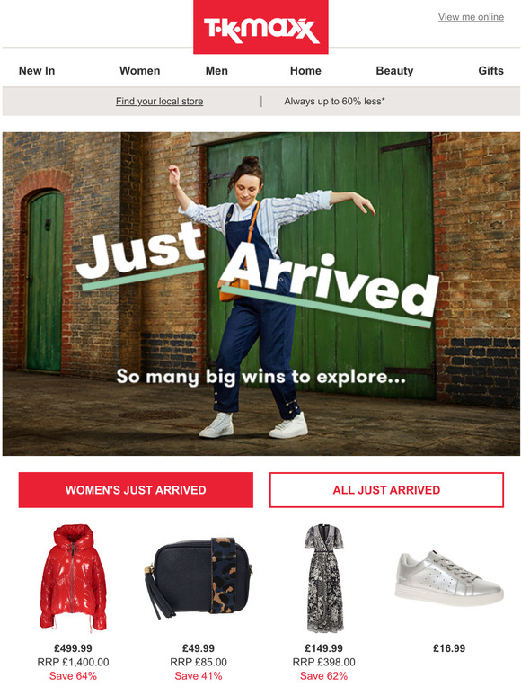 TK Maxx: Just Arrived big brands - race ya! | Milled
