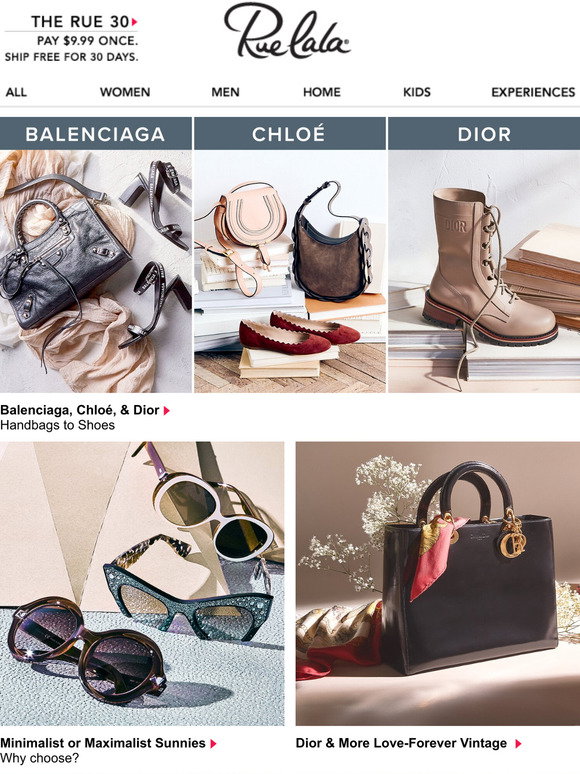 Rue La La: Balenciaga, Chlo, & Dior Minimalist or Maximalist Sunnies ...