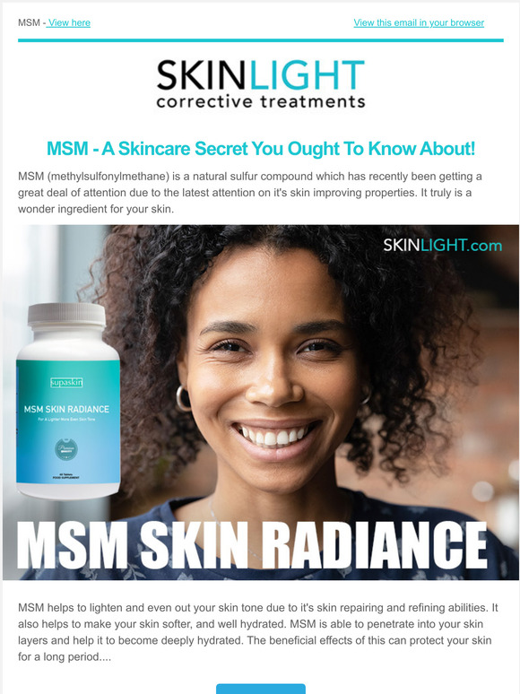 SkinLight: MSM - A Special Skin Lightening Ingredient For All Skin ...