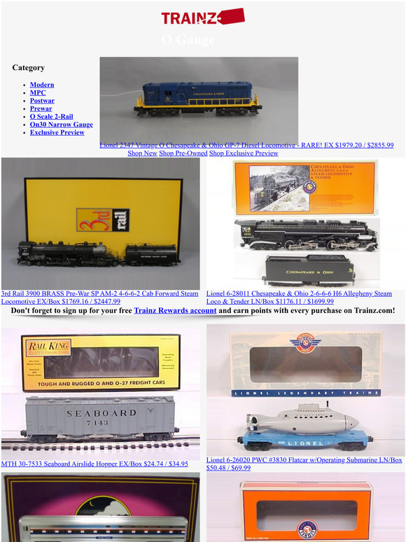 Trainz: Vintage Lionel 2347 C&O GP7 Diesel Locomotive and more at ...