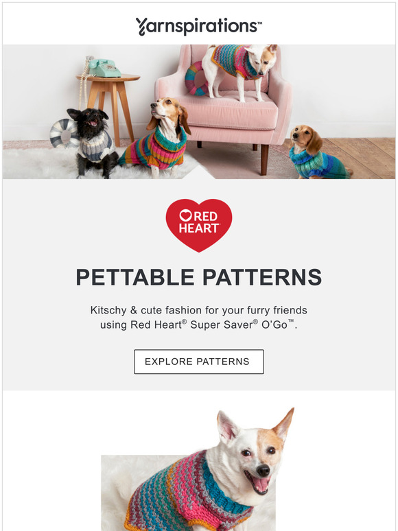 Yarnspirations: 4 New Patterns for Your Furry Friends! | Milled