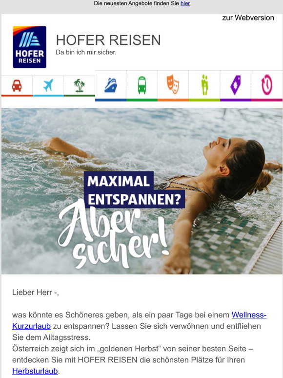 Hofer Reisen: Die neuen Angebote sind da! | Milled