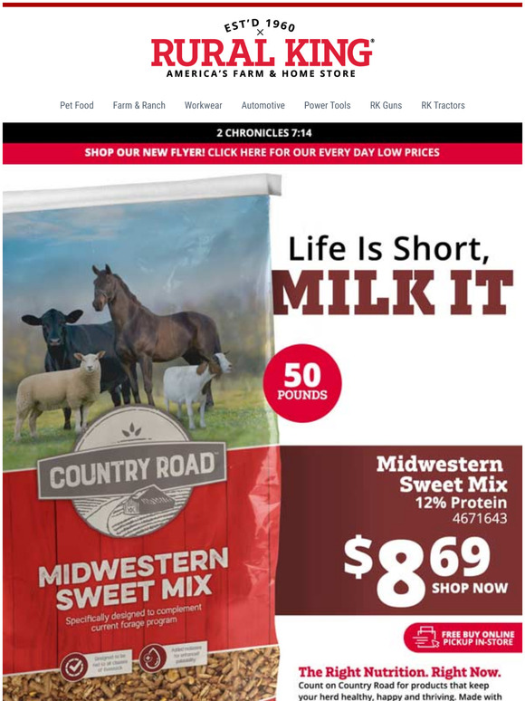 Rural King: Life Is Short Milk It | Milled