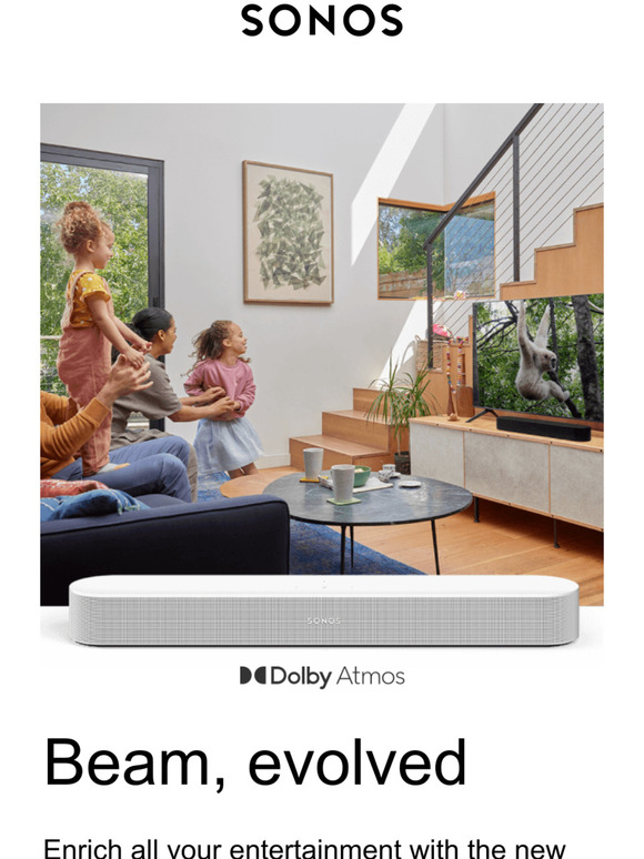 Sonos: The new generation of Beam, now with Dolby Atmos | Milled