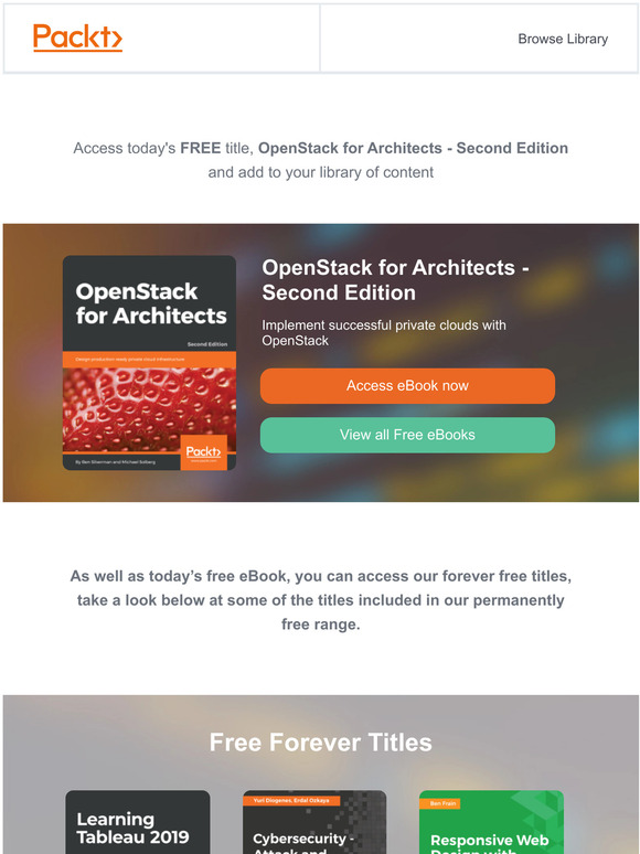 Packt: Open for today's free title | Access the entire Packt library ...