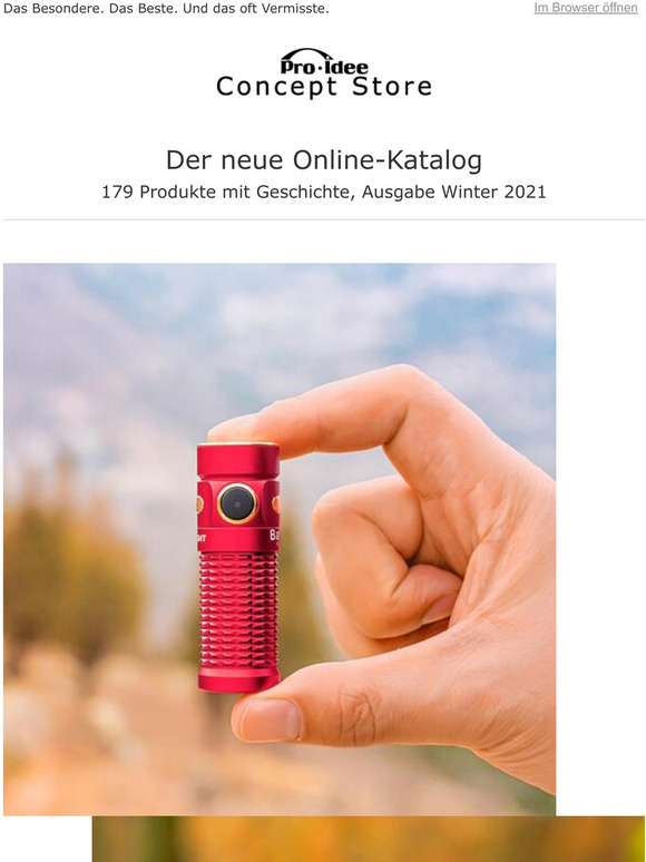 Pro-Idee: Der neue Online-Katalog: 179 Produkte mit Geschichte | Milled