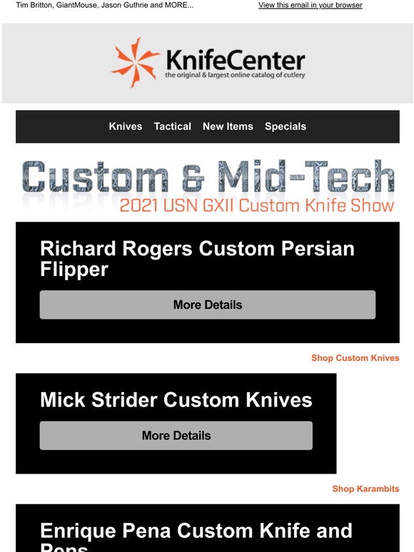KnifeCenter: USN Show Customs Continues: Nick Chuprin, Richard Rogers ...