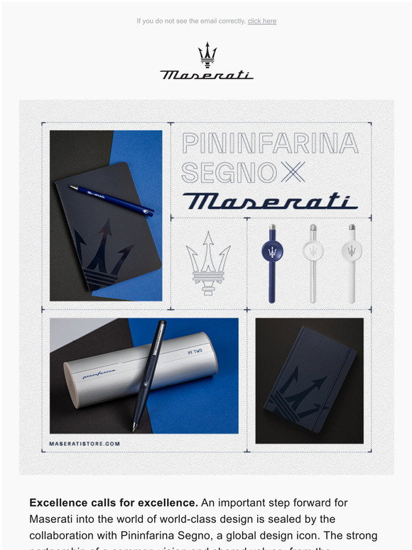 Maserati: Discover the Pininfarina Segno X Maserati writing line | Milled